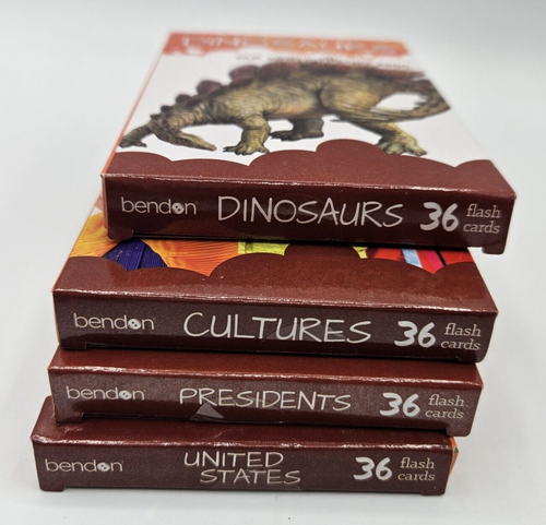 BENDON Our World Flash Cards - Dinosaurs l Culture l Presidents l ...