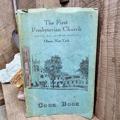 1958 The First Presbyterian Church Cook Book Vintage Cookbook Olean ...