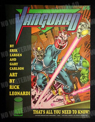 Vanguard + The Savage Dragon Image Comics 1994 Print Magazine Ad Poster ...