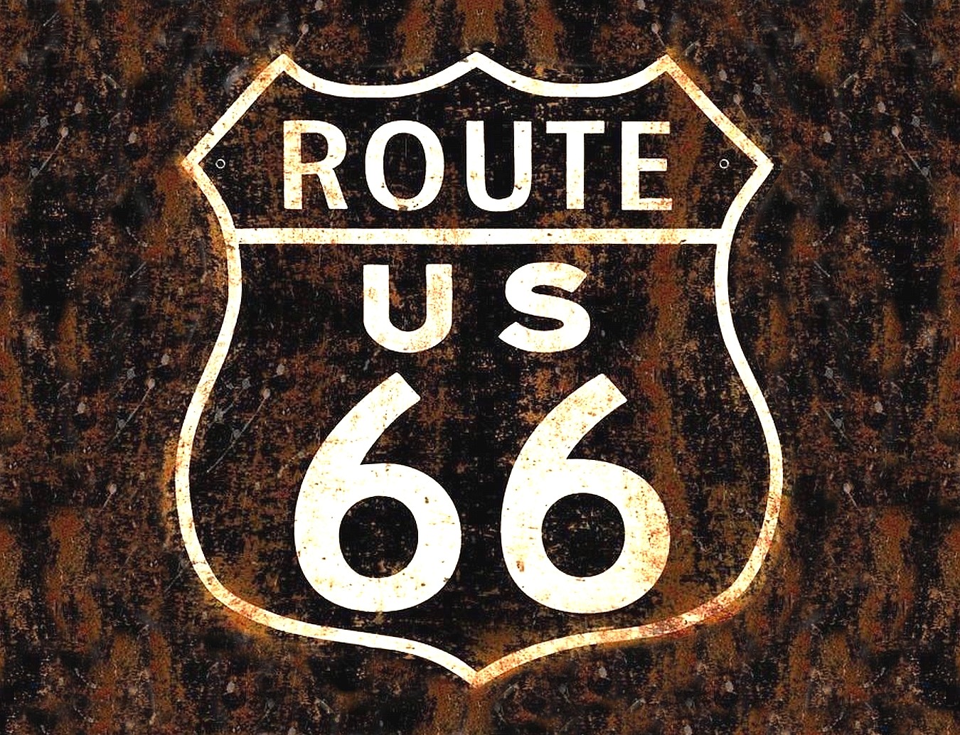 TIN SIGN "Route 66 Black" Highway Deco Garage Wall Decor | eBay