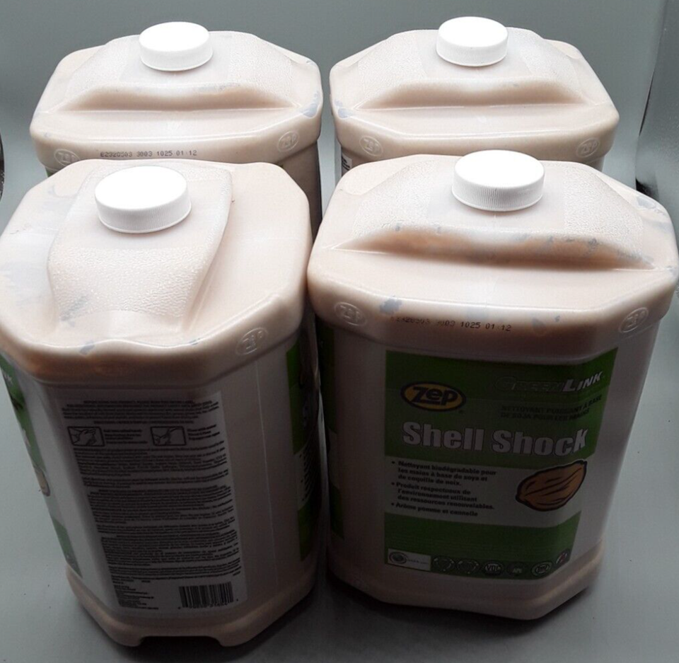 ZEP CASE OF 4 SHELL SHOCK INDUSTRIAL HAND CLEANER-1 GAL each | eBay