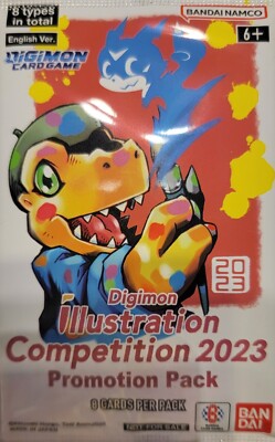 ENGLISH Digimon Card Game 2023 Illustration Competition Promotion Pack ...
