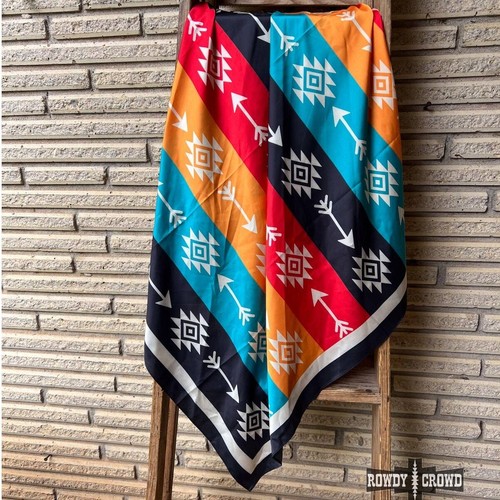 Follow Your Arrow Western Southwestern Wild Rag Scarf Accent | eBay