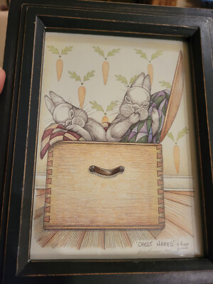 "Chest Hares" S. Rupp ©2000 Susan (Sue) A. Rupp Anthropomorphic #195/ ...