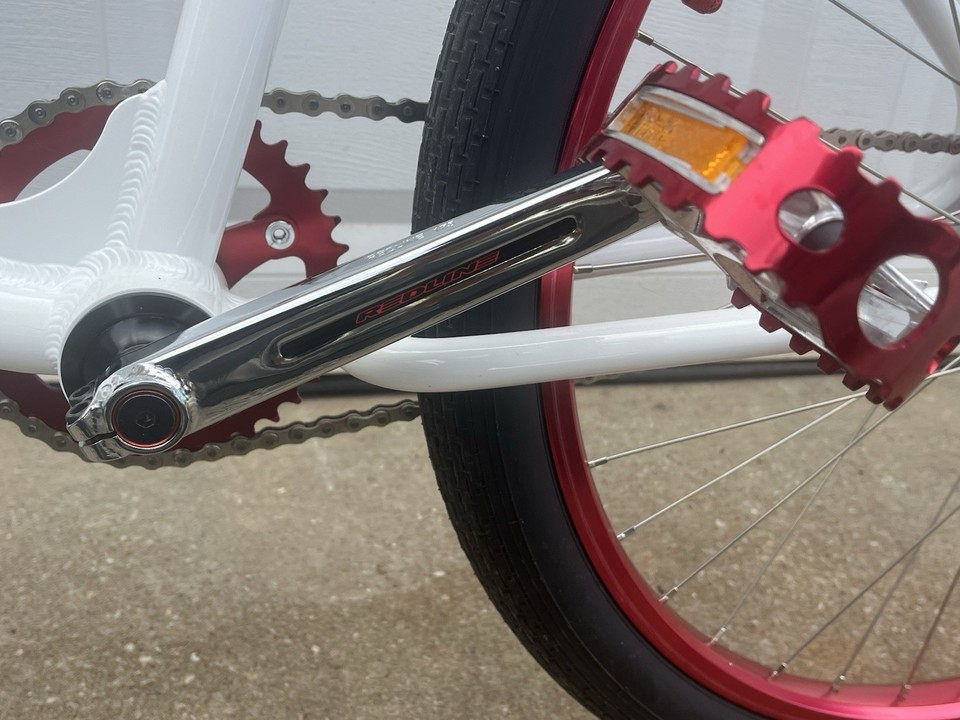 Race Inc BMX RA-26 White Frame Forks Chrome Handlebar | eBay