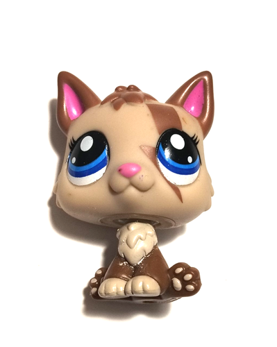 Littlest Pet Shop LPS #73 G7 German Shepherd Dog Brown Tan Blue Eyes ...