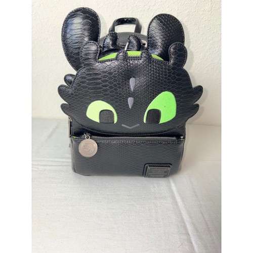 Loungefly Universal Studios Toothless Dragon Mini Backpack Black and ...