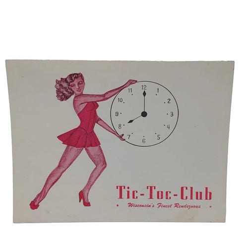 Vintage Tic Toc Club Souvenir Photo Folder Keep Sake Night Club 1940s ...