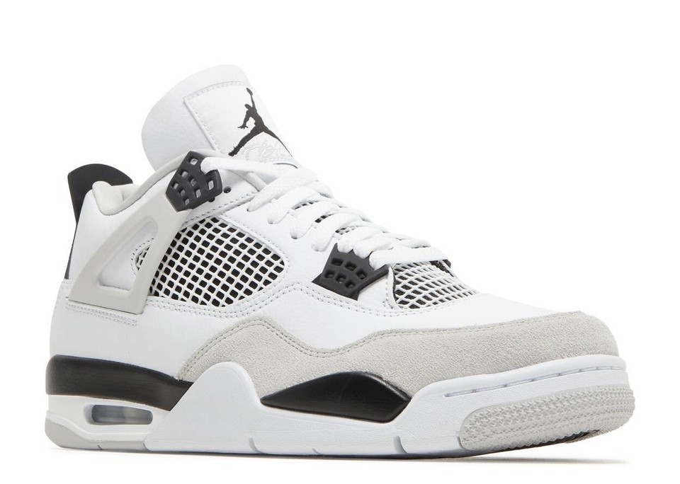 AIR JORDAN MENS RETRO 4 MILITARY BLACK GREY AJ4 DH6927111 NEW ALL SIZES ...
