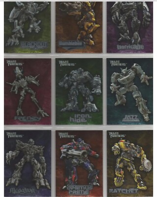 Transformers Movie Cards. 10 Card Embossed Foil Chase / Insert Set #1 ...