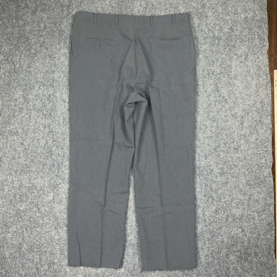 Sansabelt Pants Mens Size Gray Dress Slacks Business Pleated | eBay