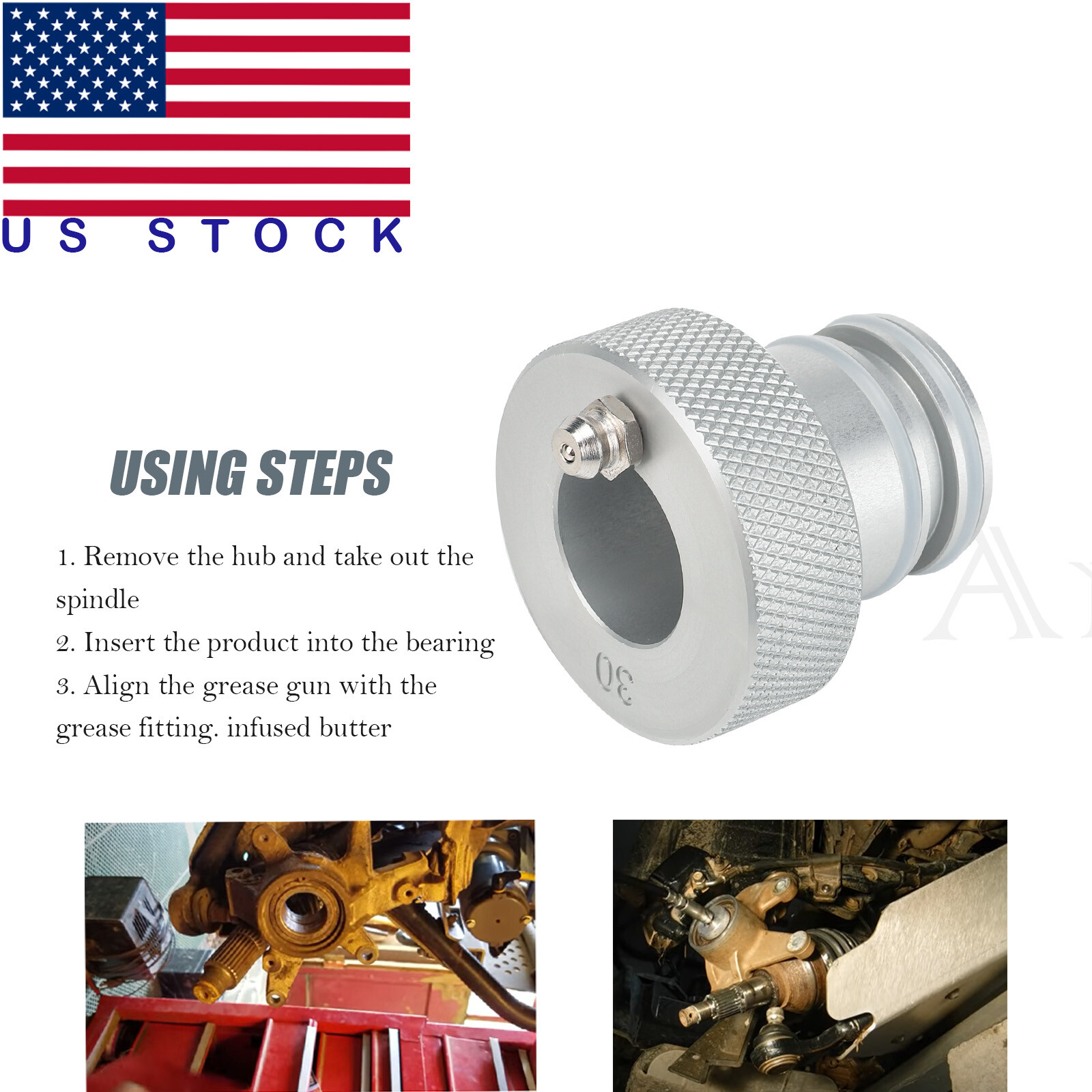 30mm For Can-Am Maverick X3 1000R Wheel Bearing Greaser Tool 293350040 ...