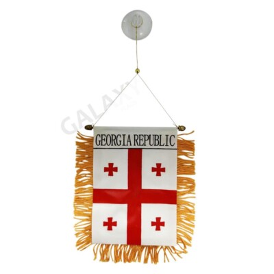 Georgia Republic Flag Mini Banner / Double Sided Mini Georgia Car ...