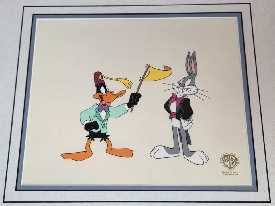 WB BUGS BUNNY & DAFFY DUCK PRODUCTION ANIMATION CEL 1994 ACADEMY AWARDS ...