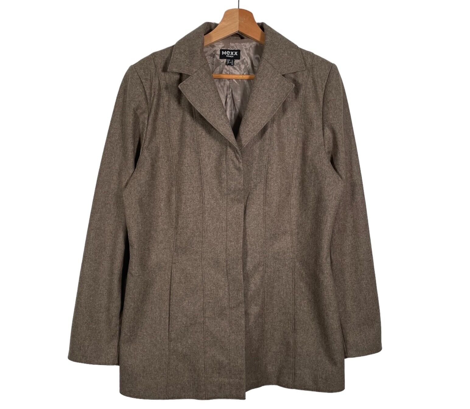 Mexx Blazer Style Shacket Coat Wool Blend Womens Size 16 Smart Casual ...