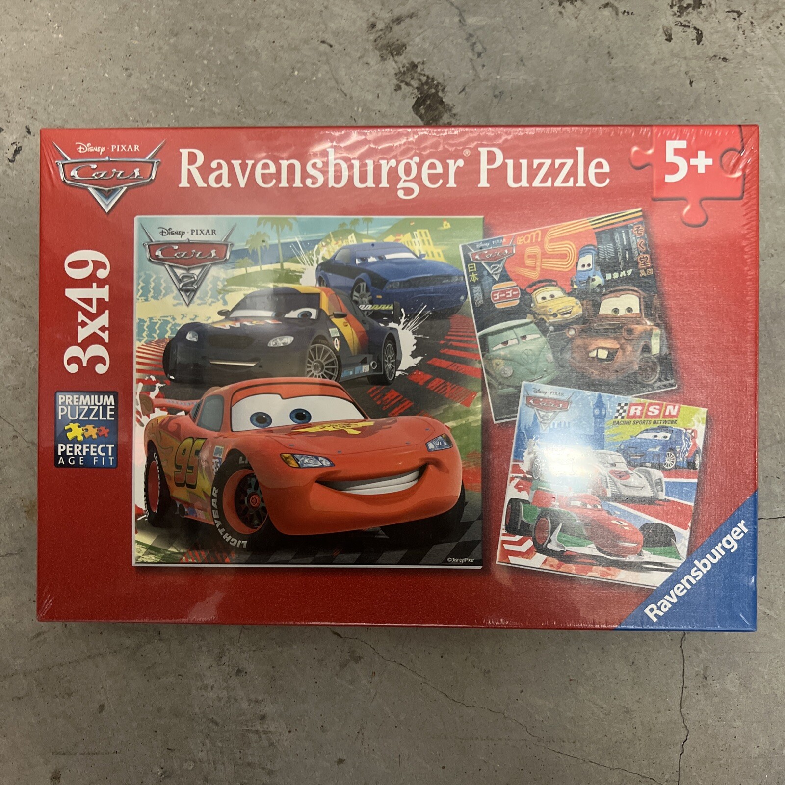 Worldwide Racing Fun 3 X 49 PC Disney Cars 2 Puzzles by Ravensburger ...