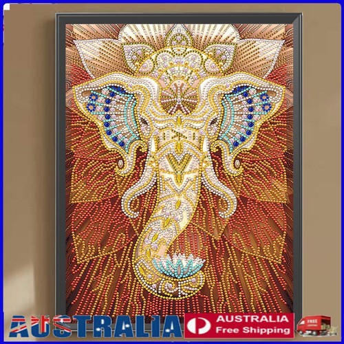 5D DIY Special Shape Luminous Diamond Painting Elephant Mosaic Kit ...