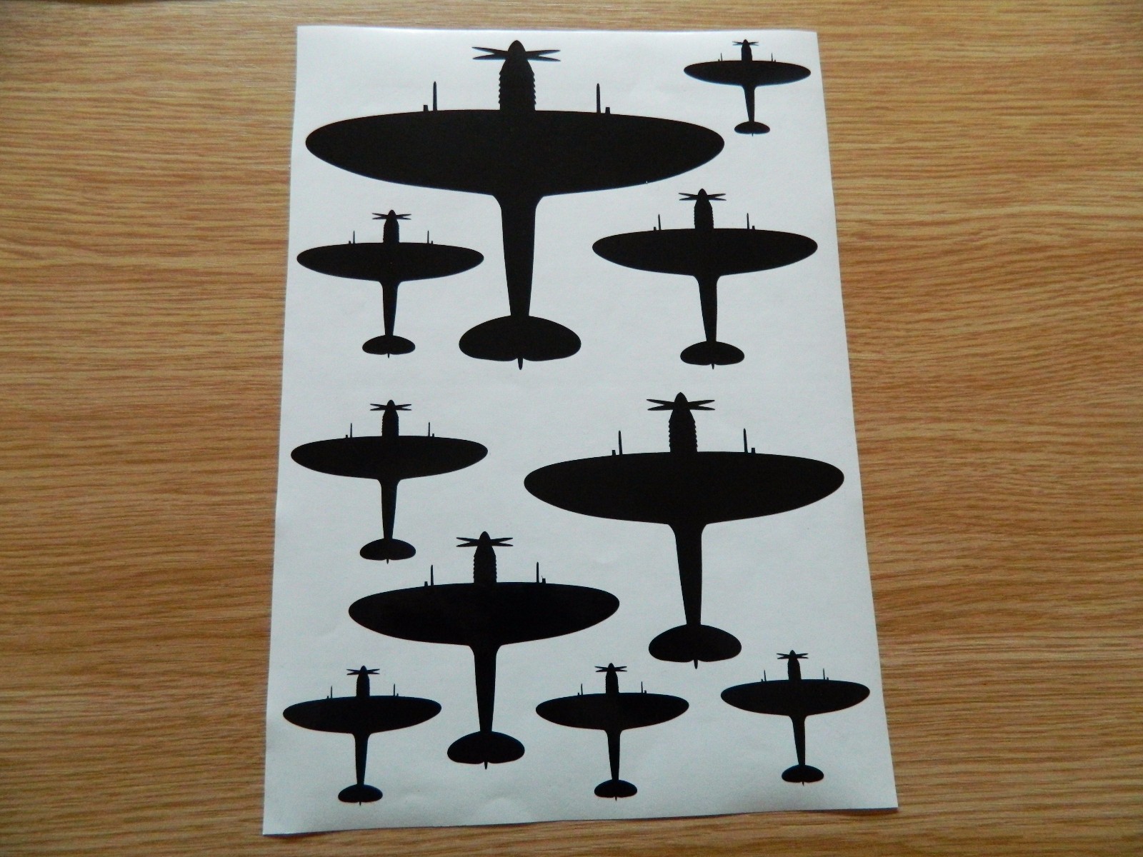 RAF Eurofighter Typhoon Jet Aircraft Silhouette Stickers A4 Self ...