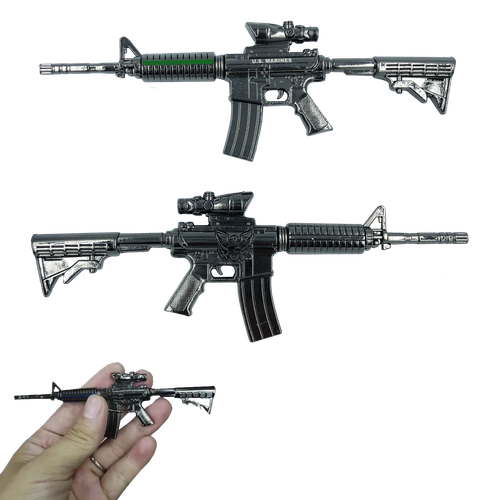 U.S. Marines M4 Thin Green Line Marine Corps. Police Challenge Coin (4. ...