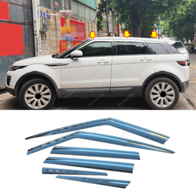 Chrome Window Visor Vent Shades Sun Rain Guard For Range Rover Evoque ...