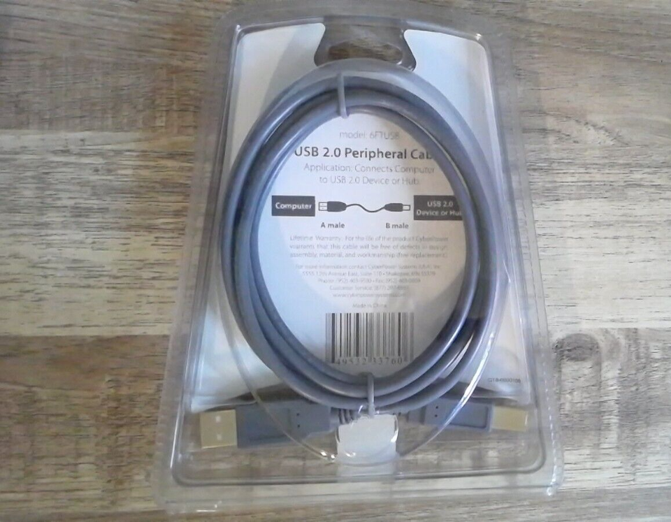USB 2.0 Peripheral Cable - 6 Feet 1.8m Model 6FTUSB 649532337606| eBay