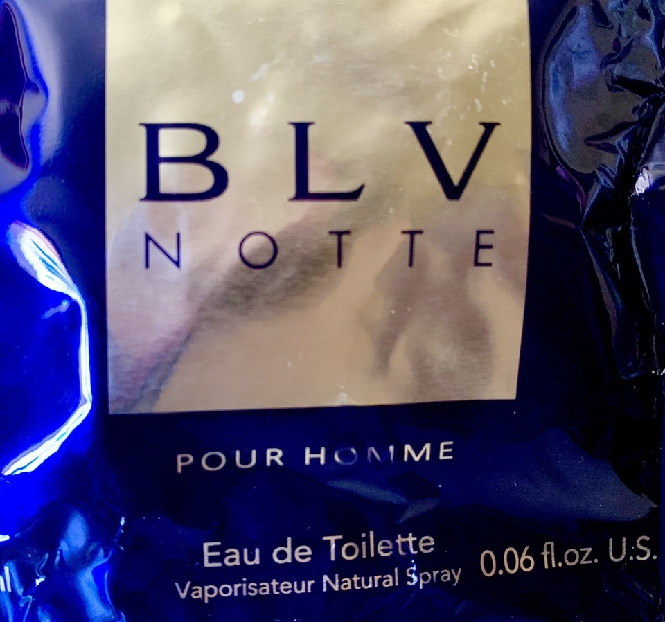 Bvlgari Blv Notte 3 Pour Homme 06 fl oz. Eau de Toilet Sample Spray ...