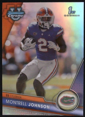 2023 BOWMAN U CHROME Montrell Johnson #79 FOOTBALL Florida Gators ...