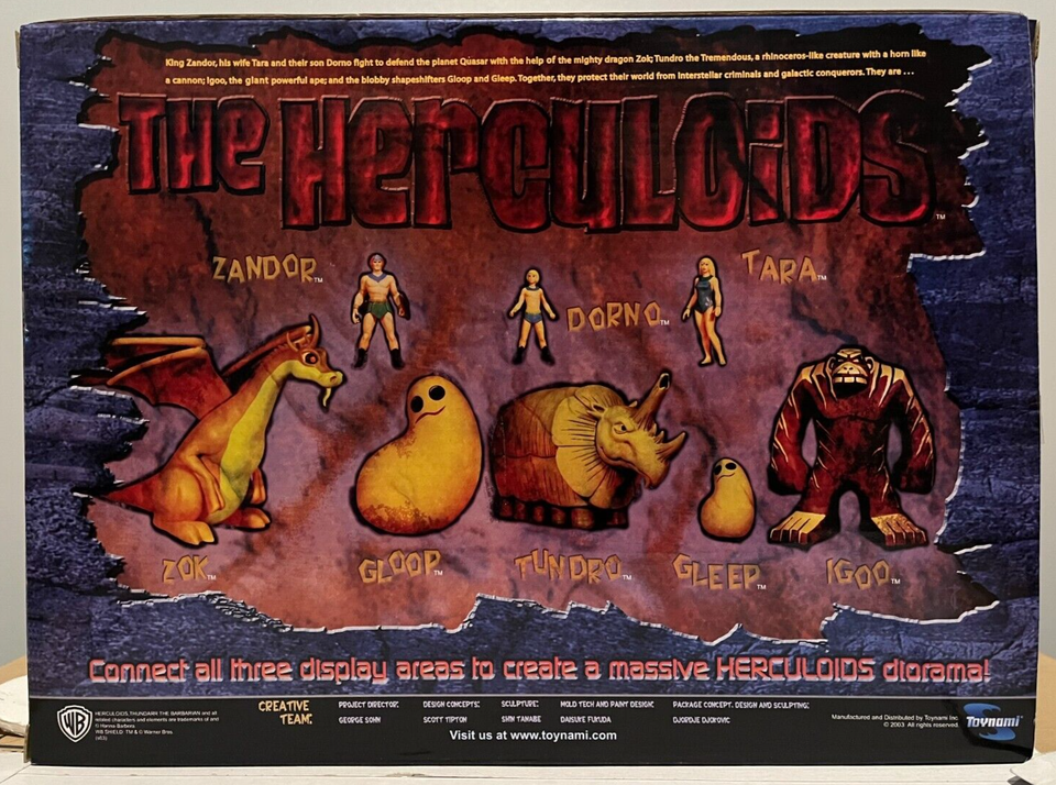 The Herculoids Diorama 3 Box Figure Set - Hanna Barbera - Toynami - Zok ...