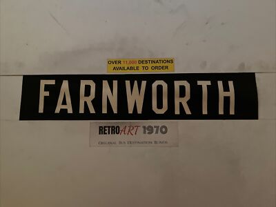 Farnworth - Manchester Swinton Bus Destination Blind 1960’s 29” | eBay.de