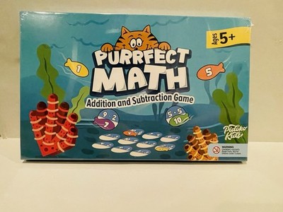 New! Purrfect Math Game Addition And Subtraction Board Game Ages 5+ | eBay