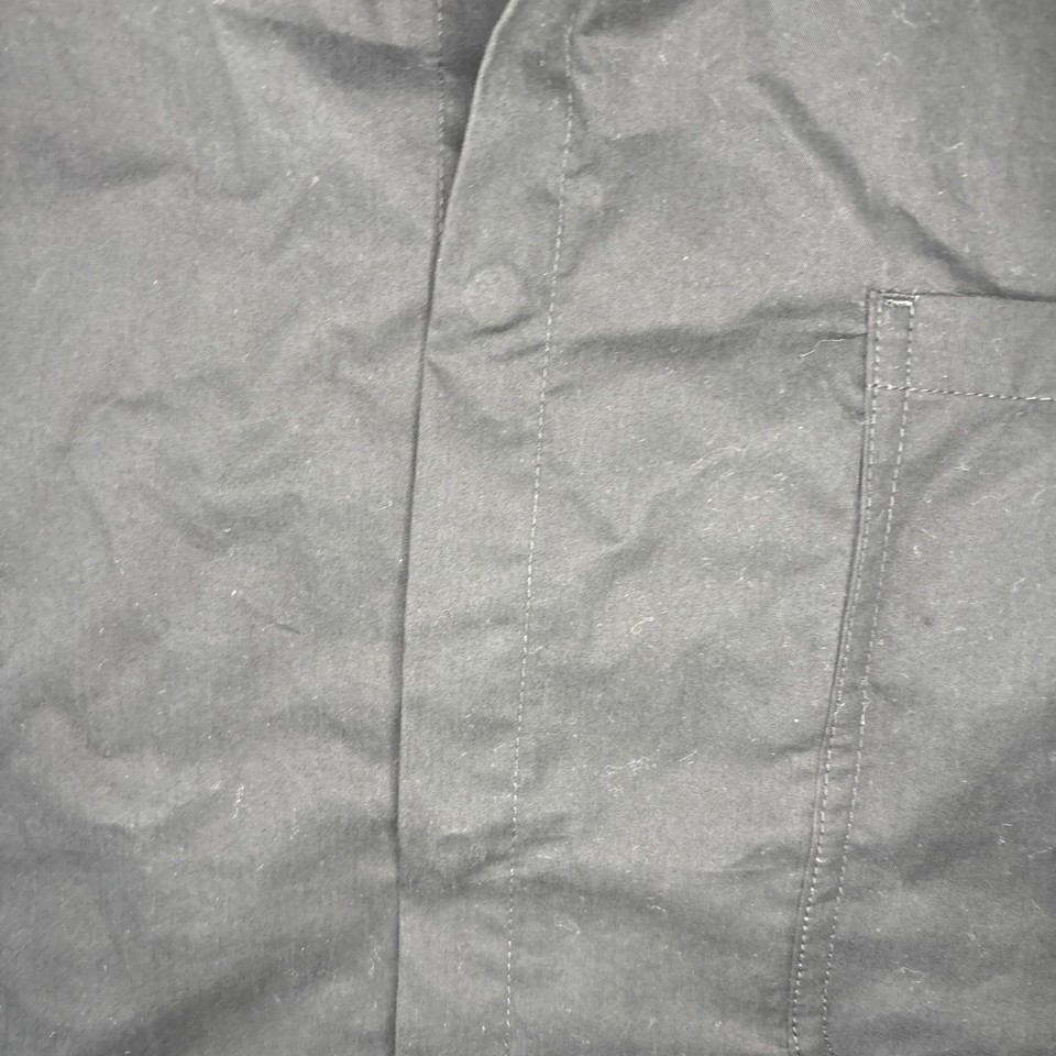 Nike Top Shirt Snap Front Tech Button-Down HJ2936-010 Black $140 Men's ...
