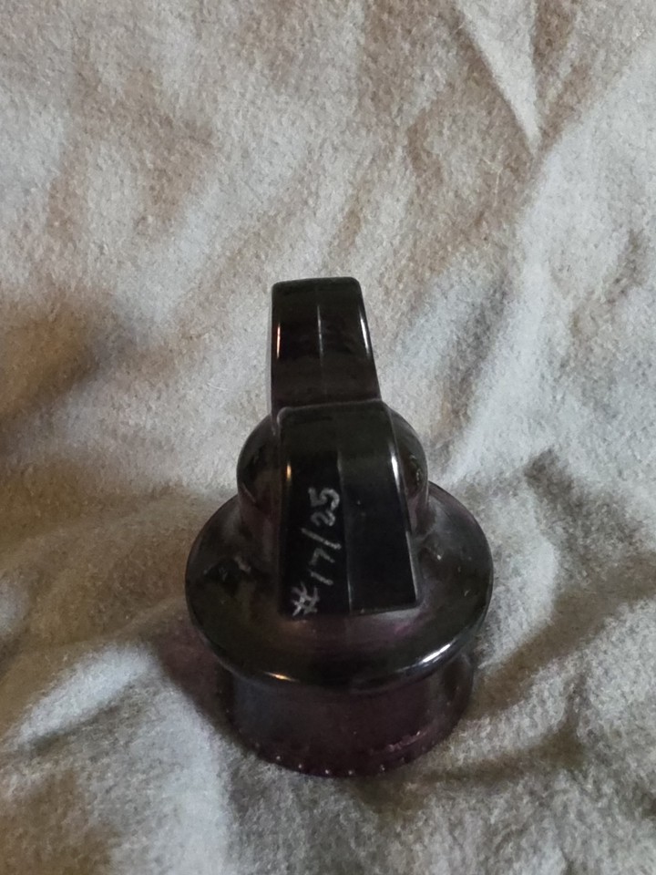 Glass insulators Purple Mickey Mouse ear, Batwing style . Rare 2 - 1/2 ...