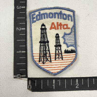 Vtg Oil / Petroleum Themed EDMONTON ALBERTA Canada Patch O09D | eBay