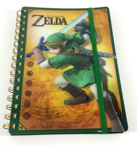 The Legend of Zelda Link 3D Holo A5 Journal Notebook Cartonnee Neuf ...