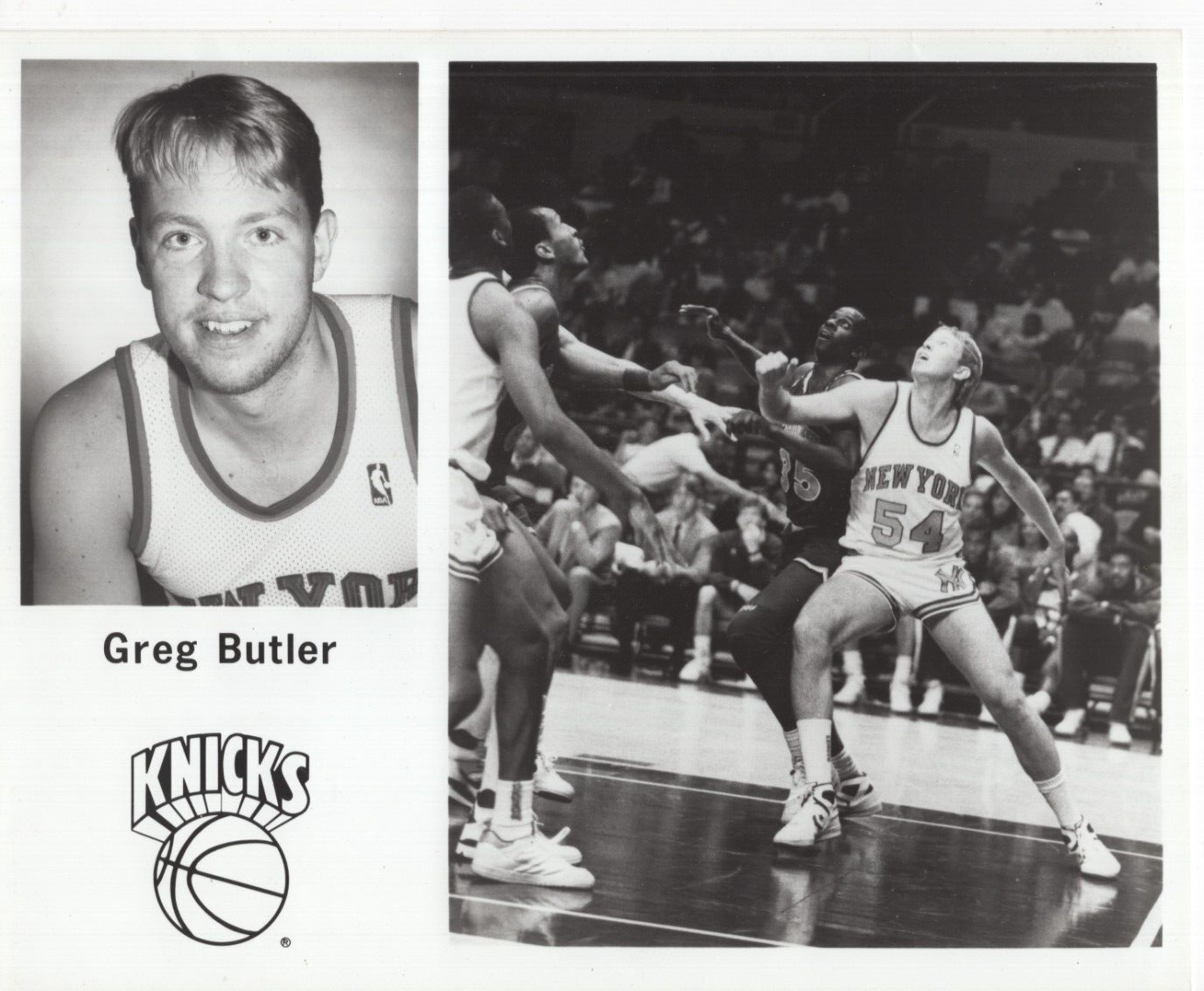 GREG BUTLER NEW YORK KNICKS 8X10 BLACK & WHITE PHOTO | eBay