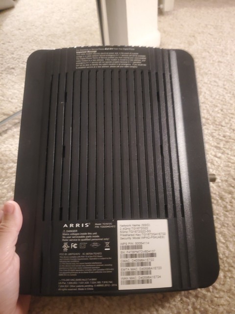 ARRIS TG1672G Touchstone Telephony Cable Modem 16x4 Gateway for sale ...