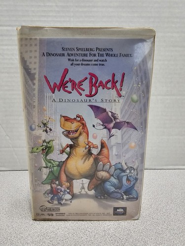 We’re Back A Dinosaur’s Story VHS Video Tape 1993 Steven Spielberg ...