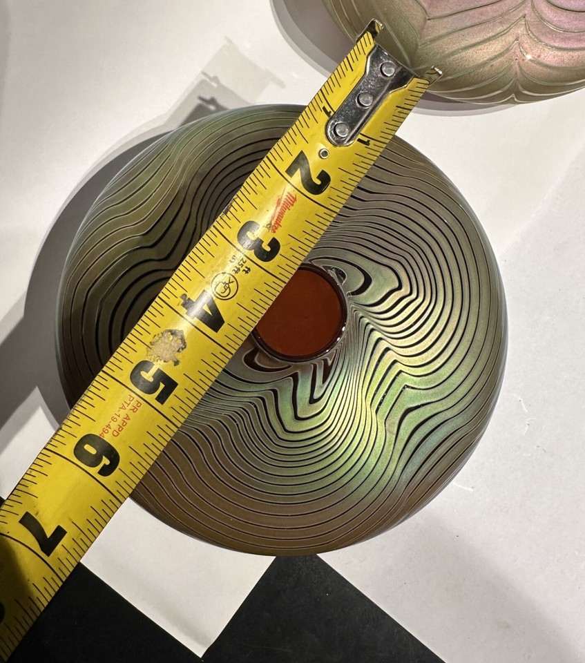 Craig Zweifel decorative glass vases , low vase signed 1998 art TWO , a ...