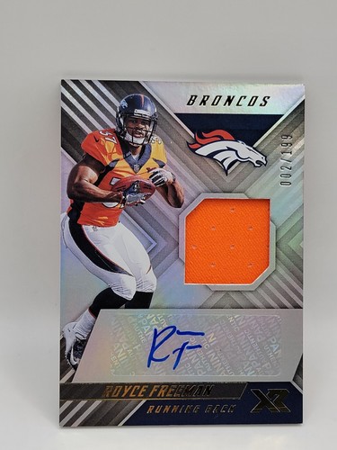 2018 Panini XR - Rookie Swatch Autographs Royce Freeman #RSA24 /199 (AU ...