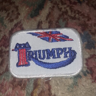 TRIUMPH MOTORCYCLES EMBROIDERED PATCH 2” x 3” | eBay