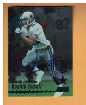 ROCKET ISMAIL AUTOGRAPHED 1998 STADIUM CLUB FOOTBALL CARD SIGNED DALLAS ...