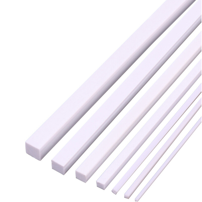 ABS Plastic Square Rod Solid Bar for Model Building DIY 250mm Length ...