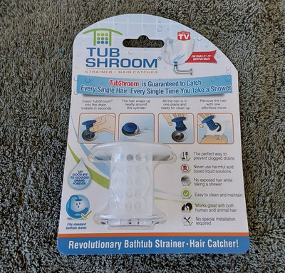 Tub Shroom Revoluntionary Bathtub Strainer-Hair Catcher | eBay