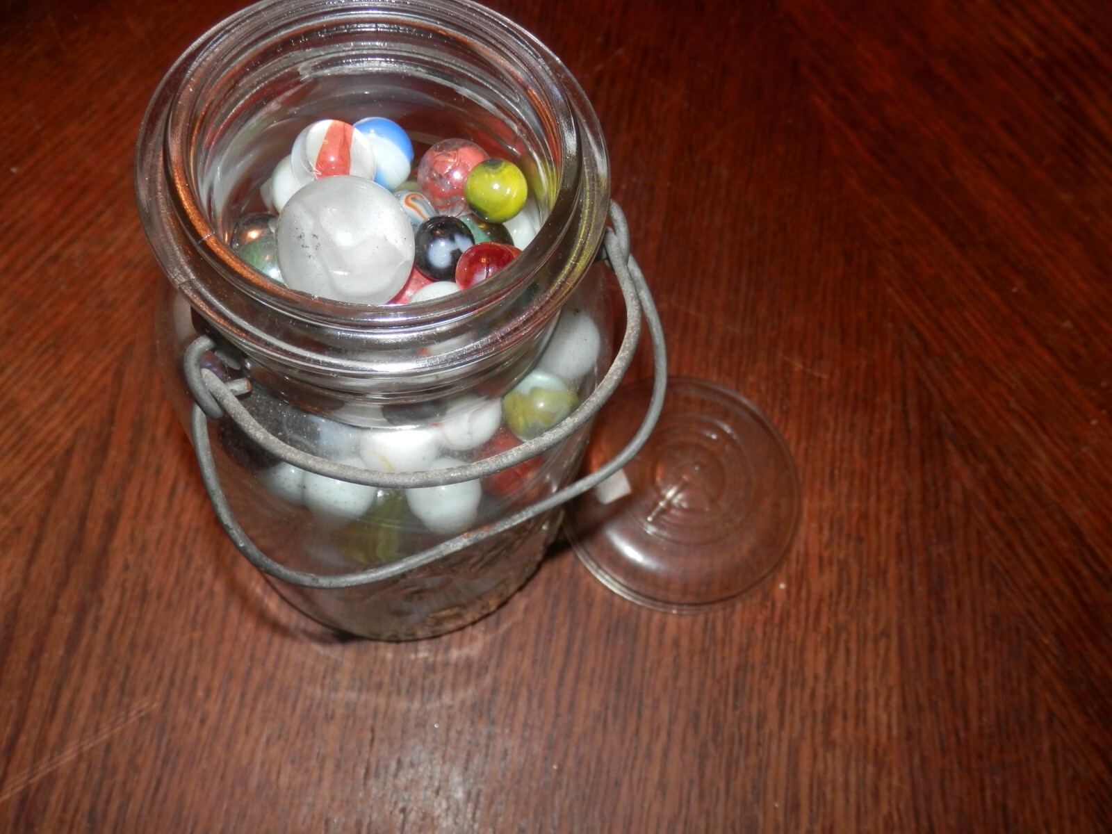 Vintage Ball Mason Jar, Full of Marbles Pre Owned Lot 1 | eBay