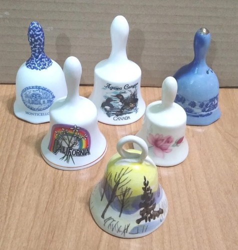 Lot of 6 - Ceramic/Porcelain mini Bells - Vintage - Collectables ...