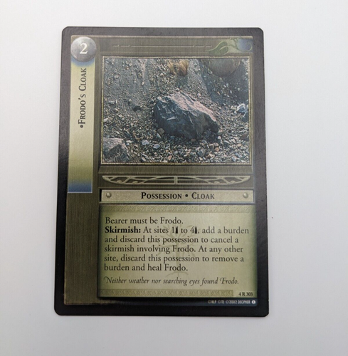 LOTR TCG CCG The Two Towers FRODO'S CLOAK Rare Decipher EX | eBay