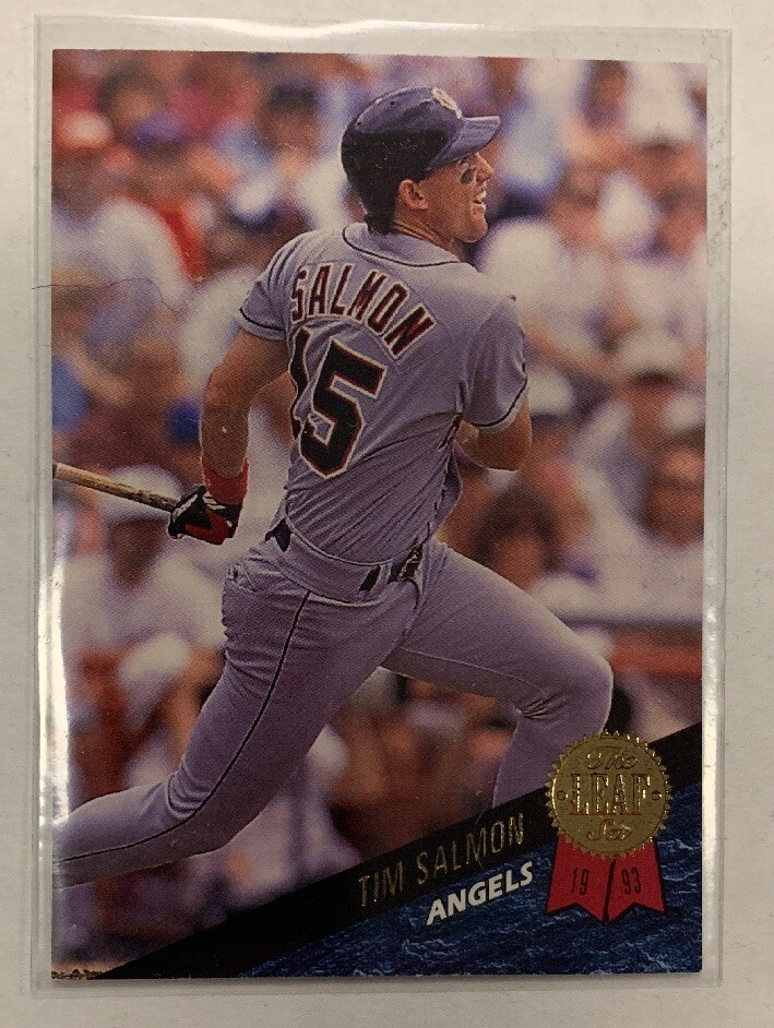 TIM SALMON 1993 Leaf Rookie Card # 445 RC ANGELS | eBay