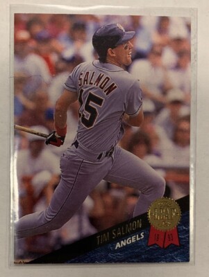 TIM SALMON 1993 Leaf Rookie Card # 445 RC ANGELS | eBay