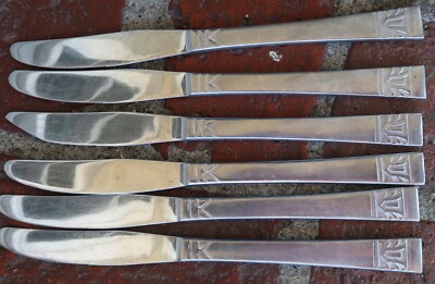 Vintage Lot of 6 NASCO DORIC Dinner KNIVES, Knife - Stainless NSCO | eBay