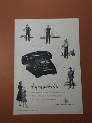 Vintage 1950's Home Business - Bell Telephone System 1952 Old Phone ...